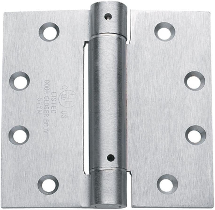 Hinge Outlet Spring Loaded Hinges - 4 Inch Square - Satin Chrome - Self ...