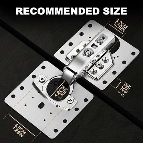 Hinge Repair Kit, New Cabinet Hinge Repair Plate Stainless Steel Hinge ...