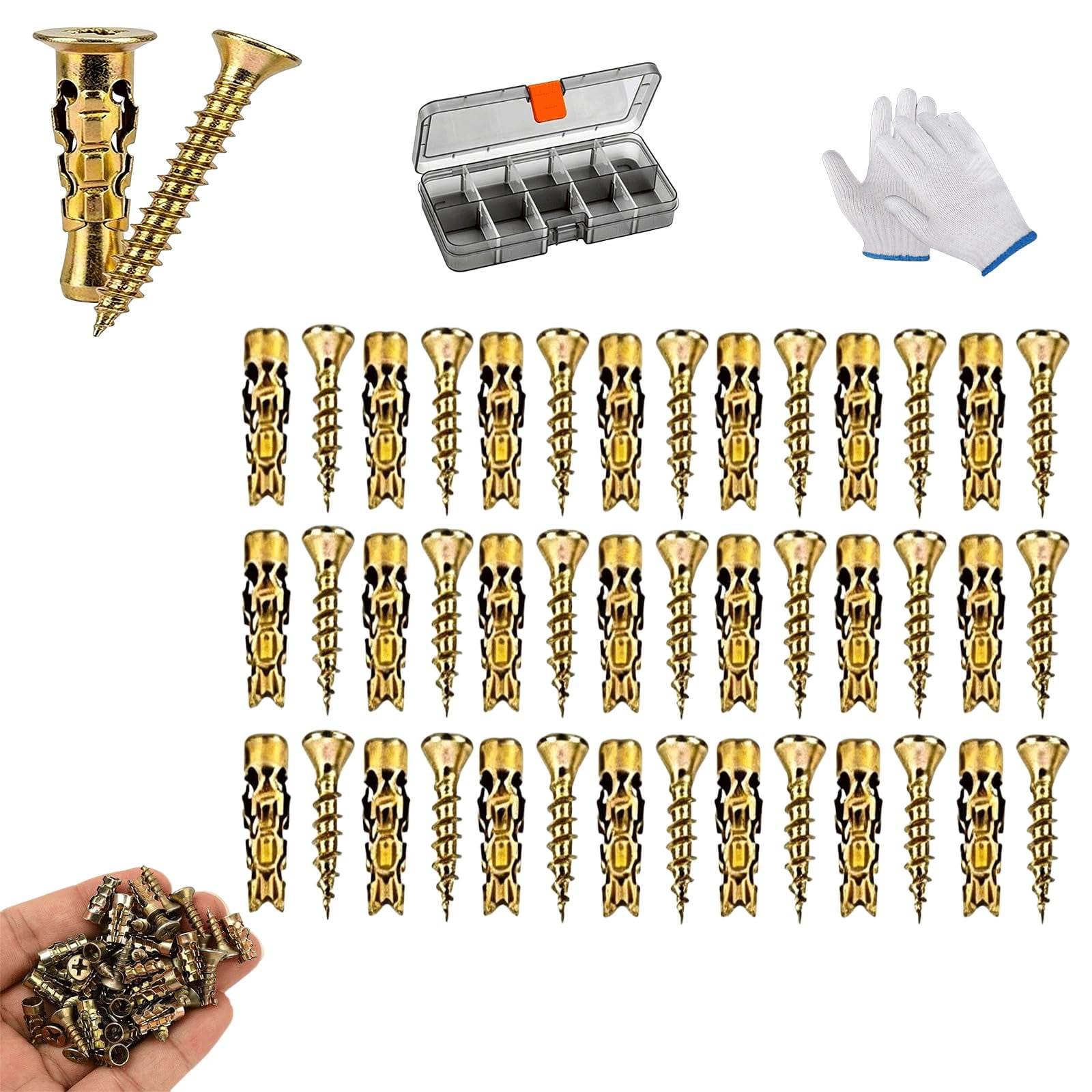Hinge Repair Screw Expansion Anchor,6×14mm Short Expansion Screw Set ...