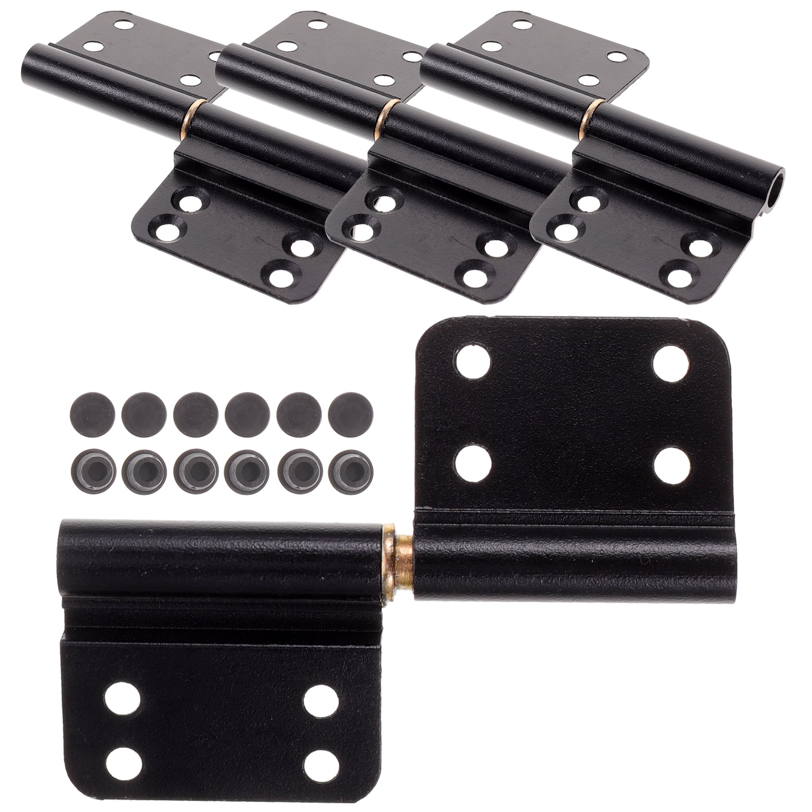 ifundom Adjustable Lift Off Hinges Black Aluminum Alloy for Bathroom ...