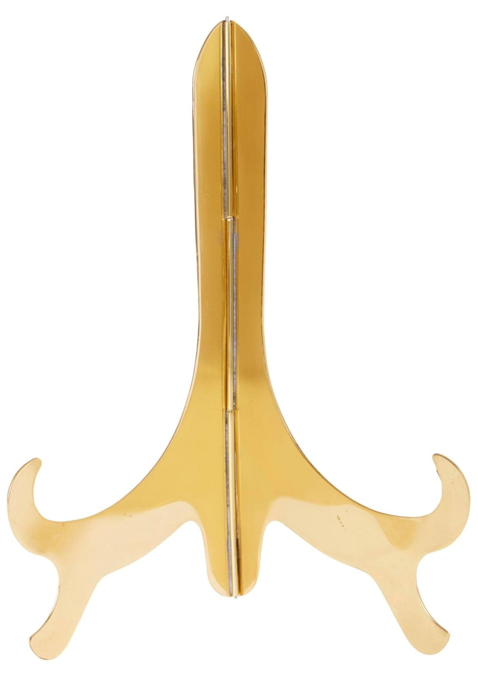 Hinged Brass Plate Stand, 11" H x 8.5" W x 6" D (For 10" - 14" Plates ...