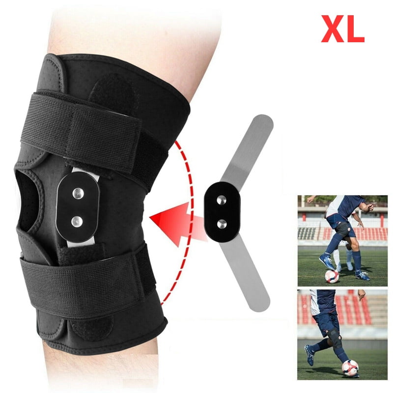 Hinged Knee Brace Adjustable Knee Support with Side Stabilizers of ...