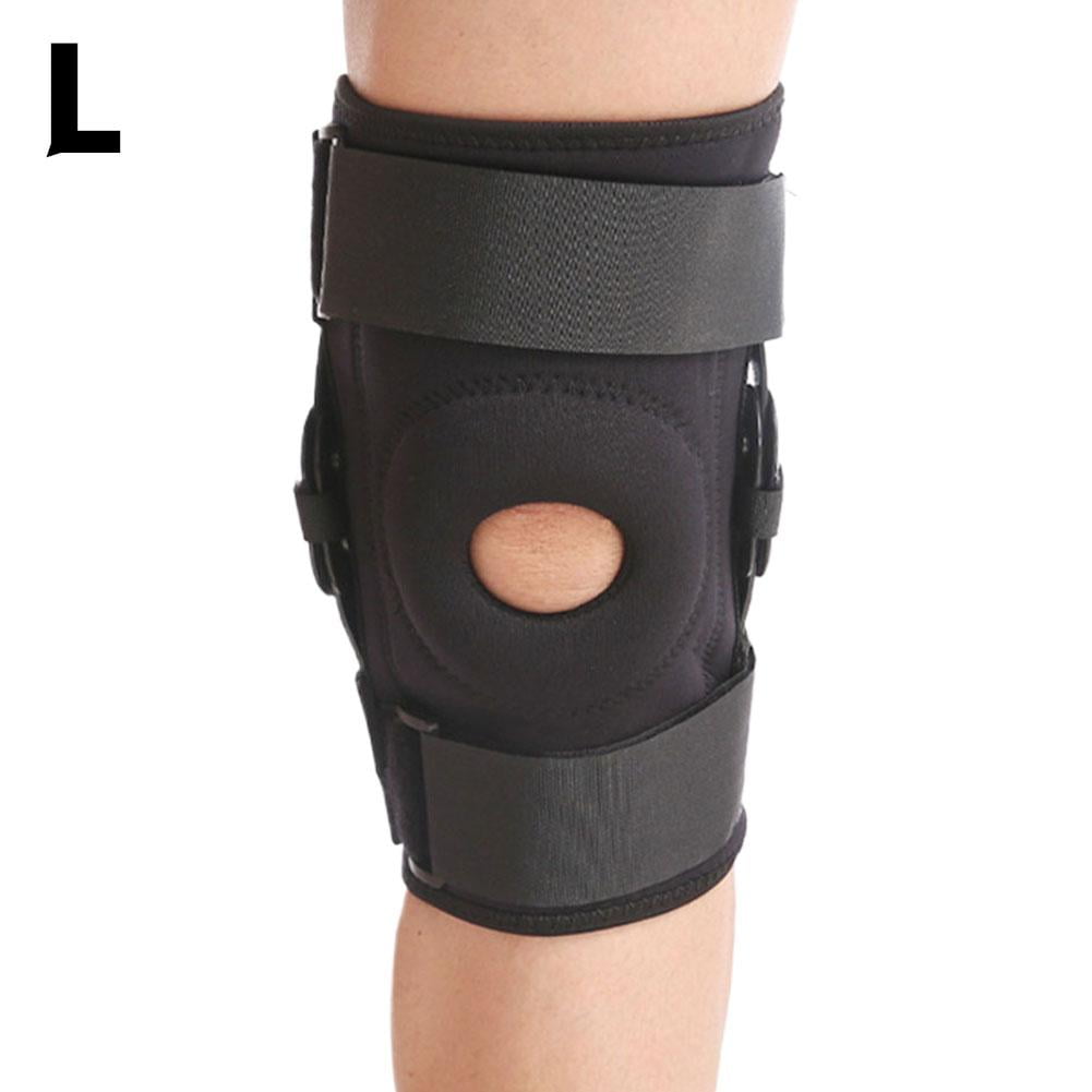 Hinged Knee Brace Compression Sleeve Joint Support Open Patella ...