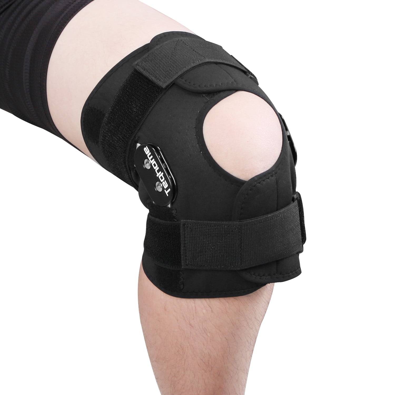 Hinged Knee Brace for Knee Protect Teqhome Knee Support with Side ...