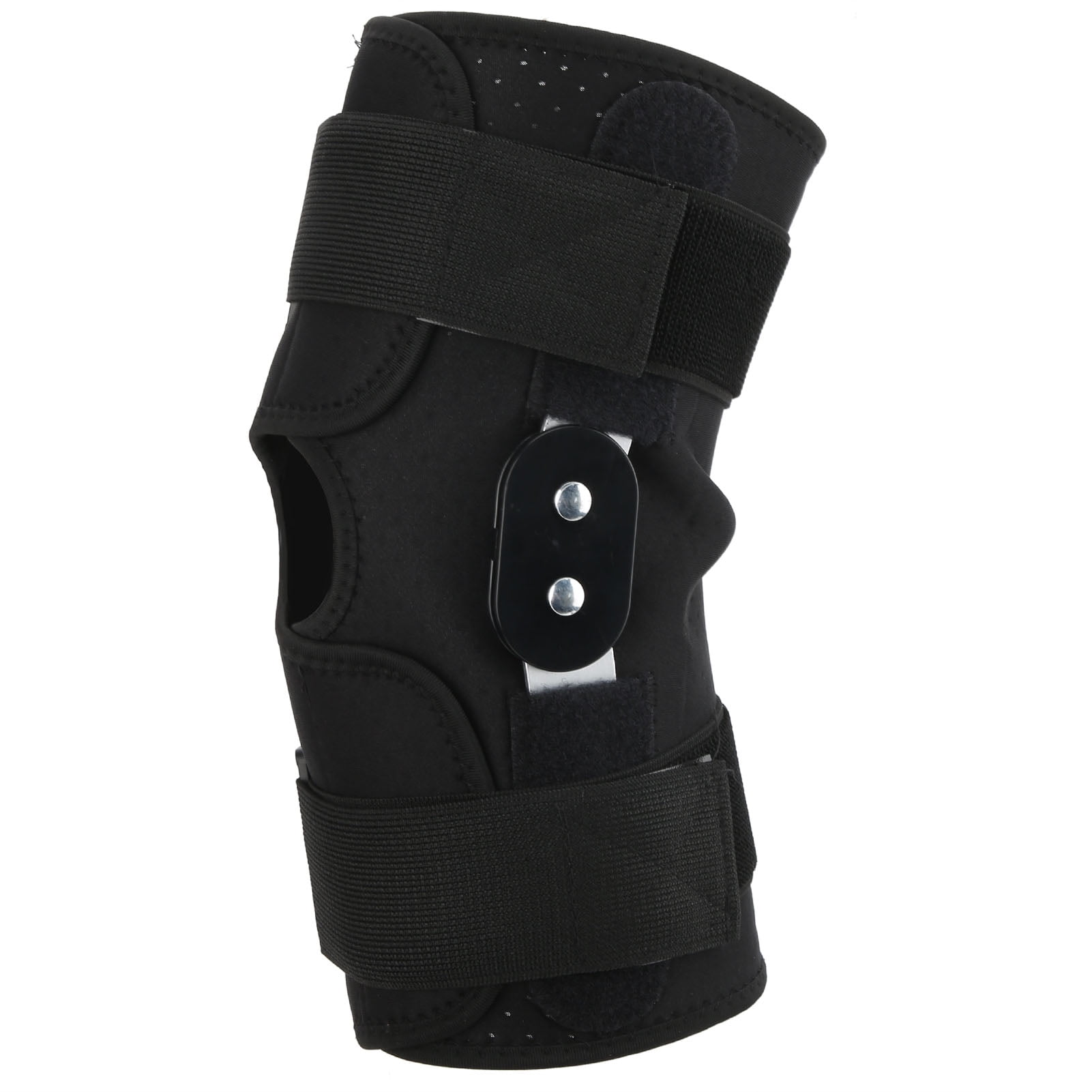 Hinged Knee Brace Support Adjustable Knee Joint Pads with Strap for ...