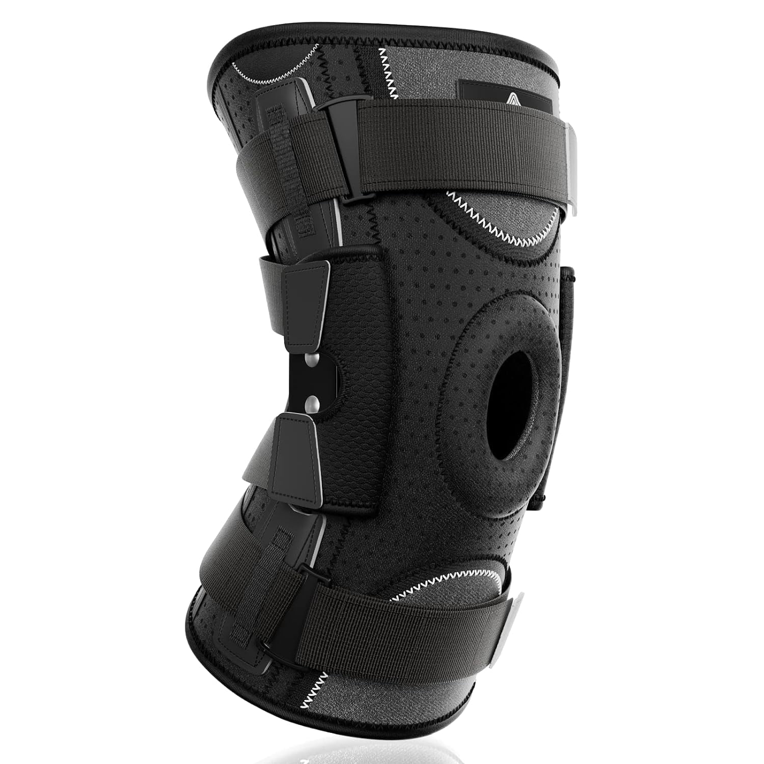 Hinged Knee Brace Support for Knee Pain with Side Stabilizers&Gel Pad ...