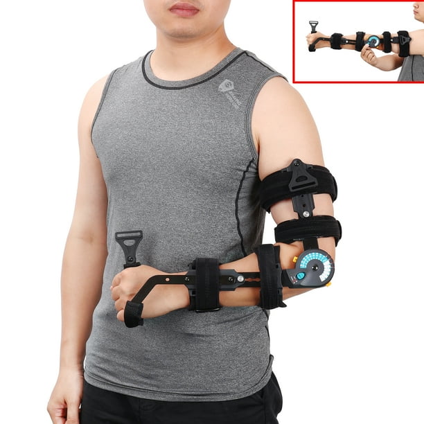 Hinged ROM Elbow Brace, Adjustable Range of Motion Support for Arm ...