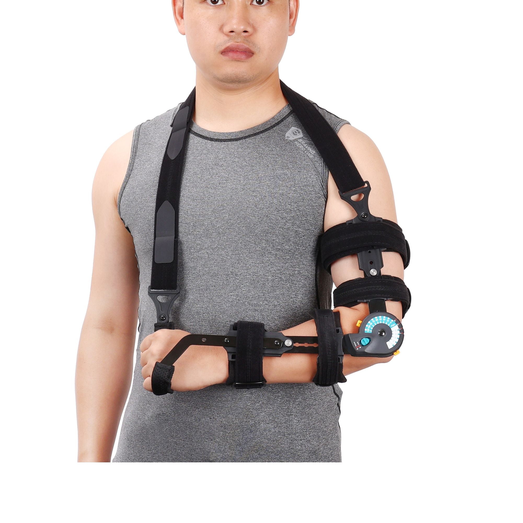 Hinged ROM Elbow Brace, Adjustable Range of Motion Support for Arm ...