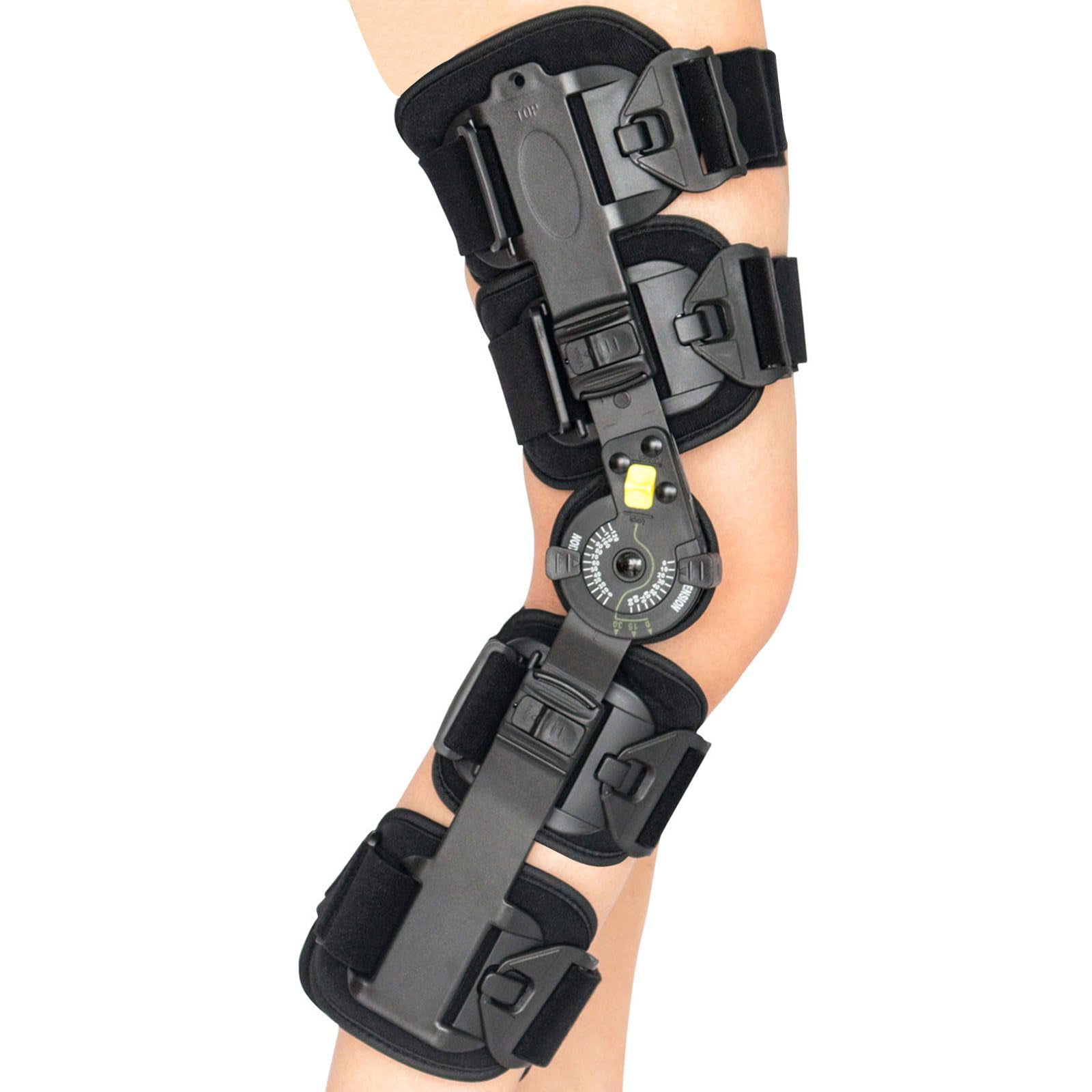 Hinged ROM Knee Brace, Post Op Knee Brace for Recovery Stabilization ...