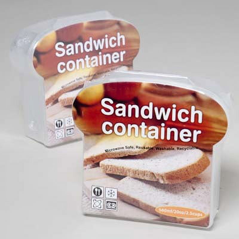 41569T Sandwich Container, Hinged Top, Assorted Colors - Walmart.com