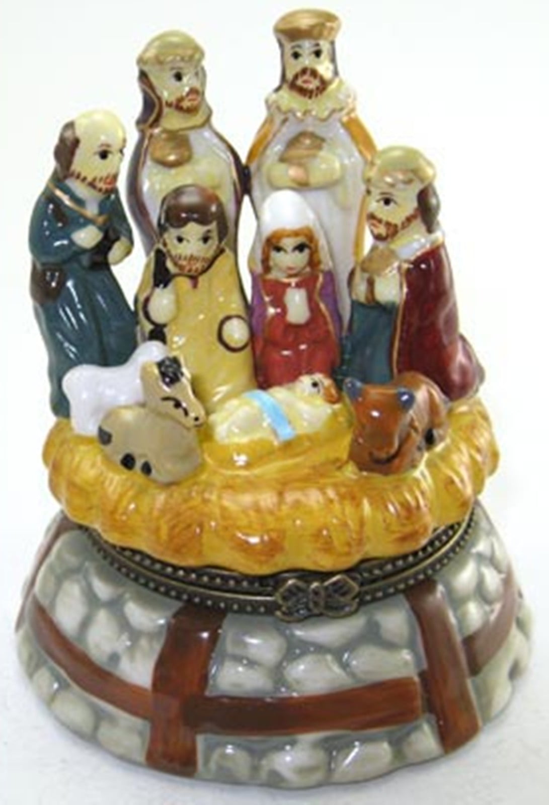 Hinged Trinket Box Nativity Jesus Birth Christmas Star Religious Eb967 ...