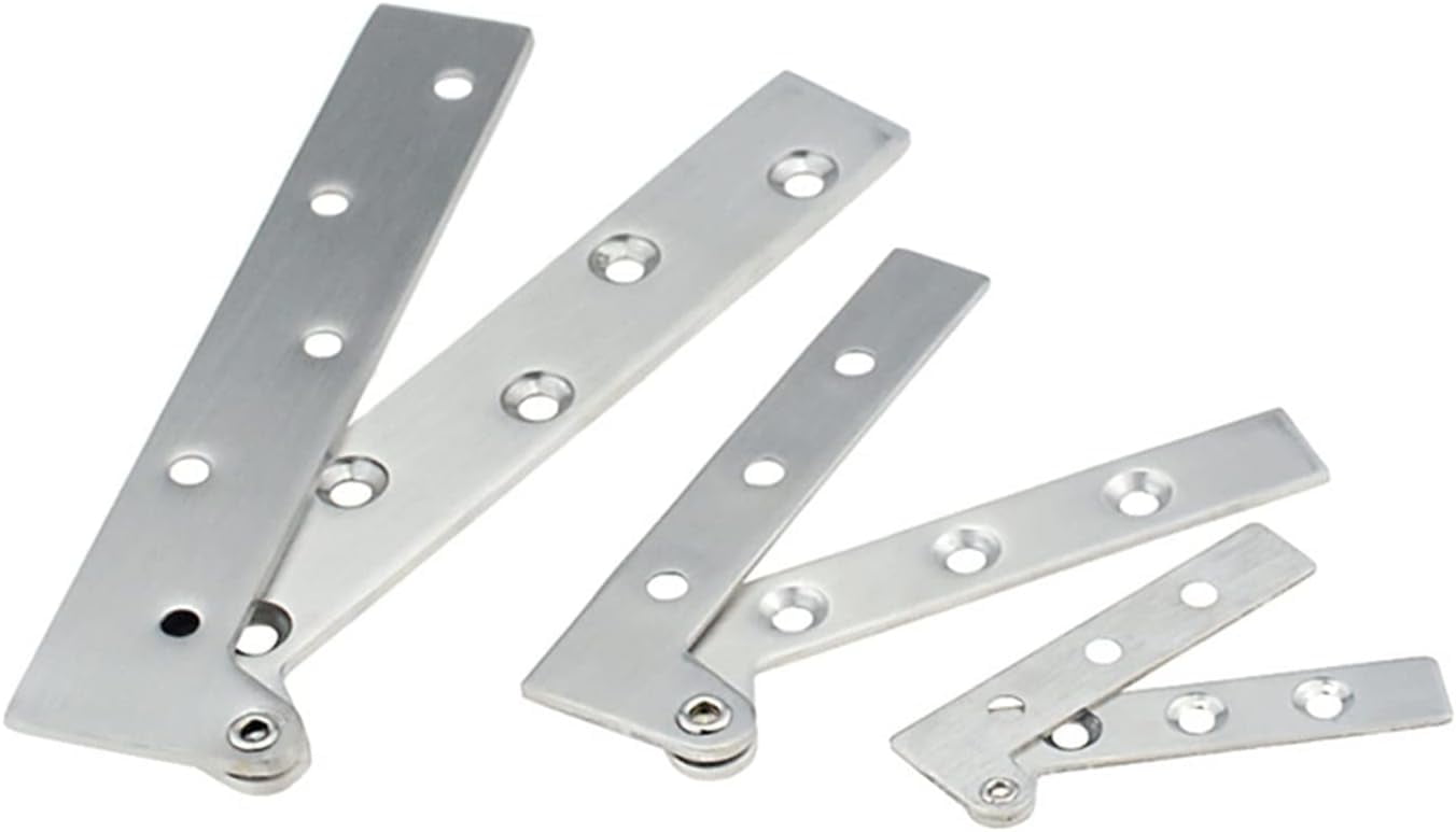 Hinges 1/2pcs Stainless Hidden Furniture Hinge 360 Rotation Cabinet ...