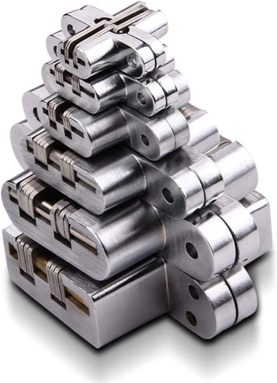 Hinges 2PCS 304 Stainless Steel Hidden Hinges Seven Size Invisible ...
