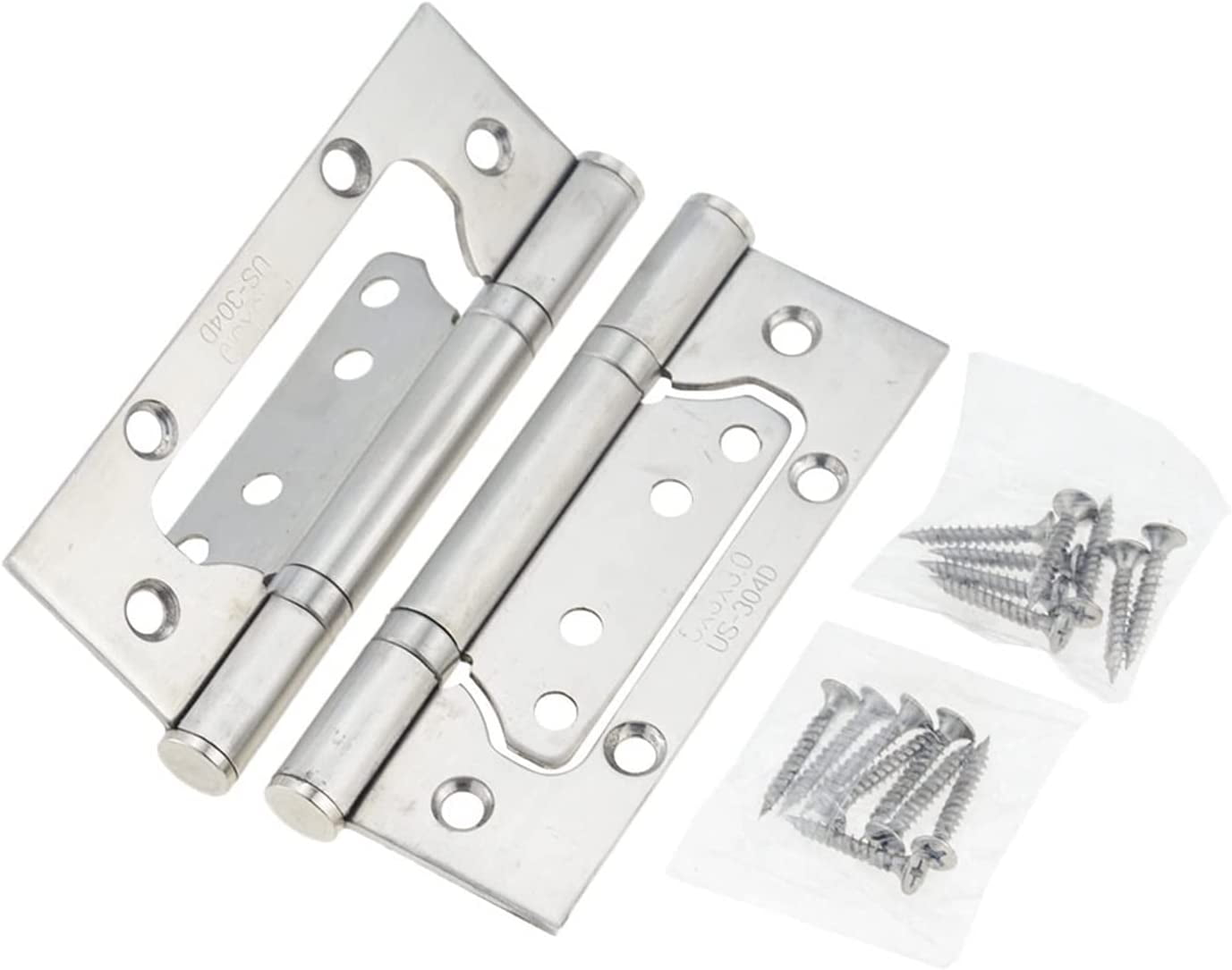 Hinges 2Pc Door Hinge 4 Inch 5 Inch 201 Stainless Steel Hinge Free ...