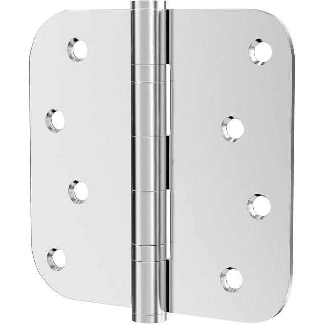Hinges, 3 Pack Door Hinges 4 Inch Stainless Steel Hinges with Rounded 5 ...