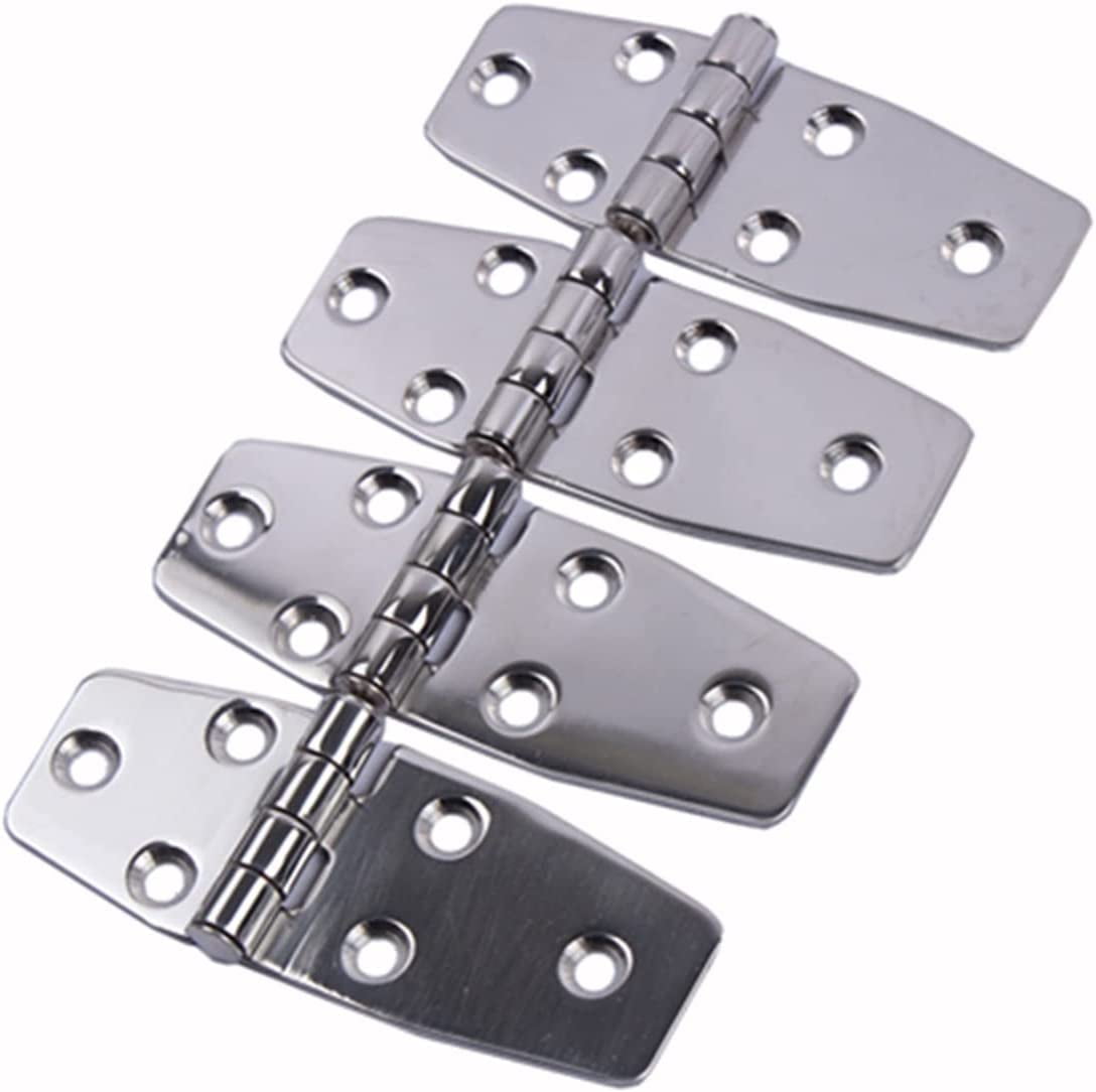 Hinges 4 Pieces Marine Stainless Steel Hinges, Thickened Closet Door ...