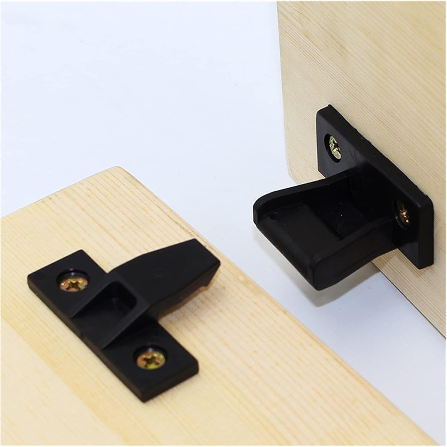 Hinges 4pcs Plastic Corner Brace Furniture Hasp Latches Connector Hinge ...