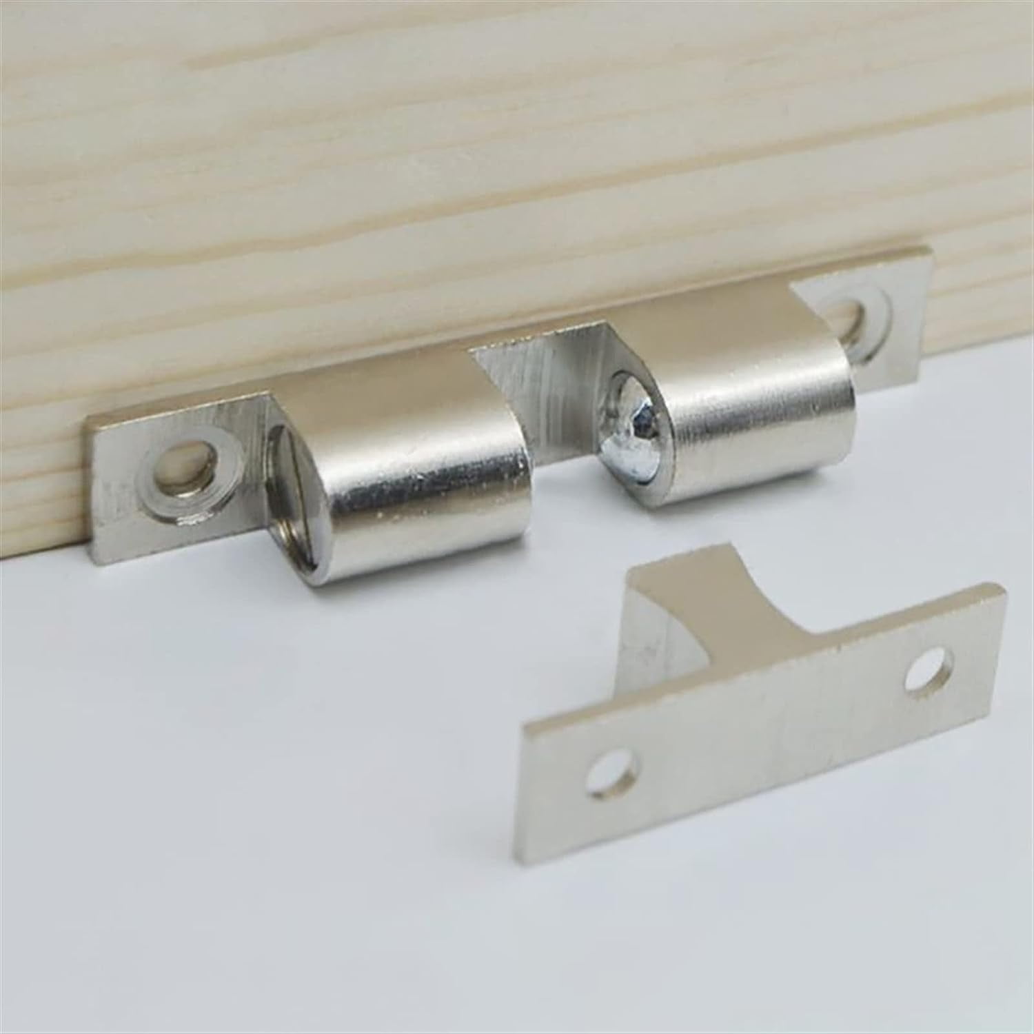 Hinges 60mm Length Pure Copper Double Spring Steel Ball Catch Latch for ...