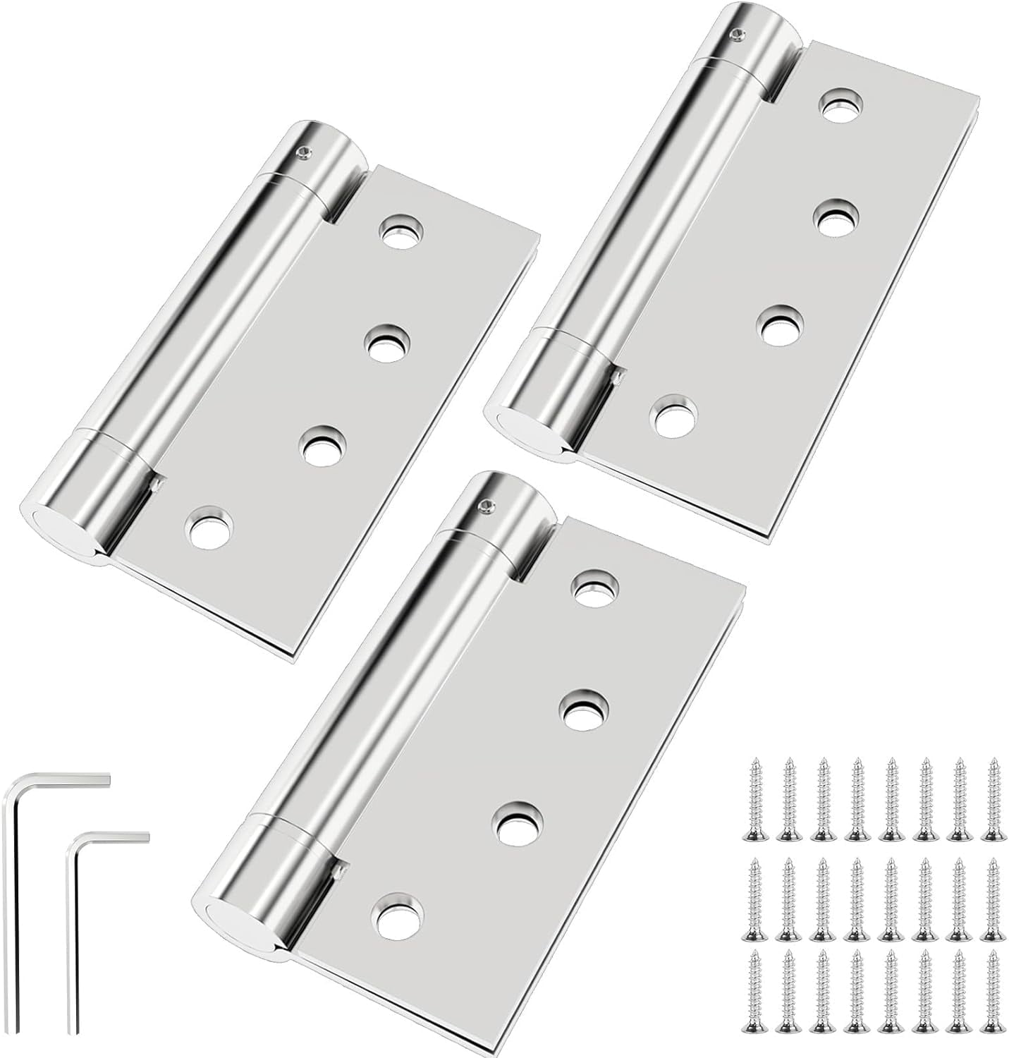 Hinges Self-Closing Door Hinges 4 inch 304 Stainless Steel Hinges 3 ...