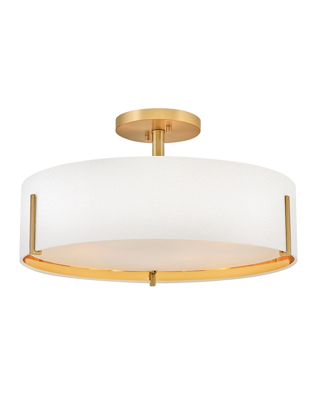 Hinkley Lighting 47573 Halle 4 Light 20" Wide Semi-Flush Drum Ceiling ...