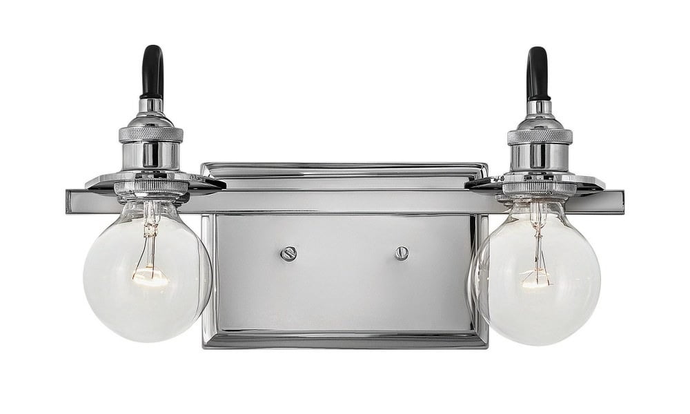 Hinkley Lighting - Baxter - Two Light Bath Vanity Polished Nickel ...