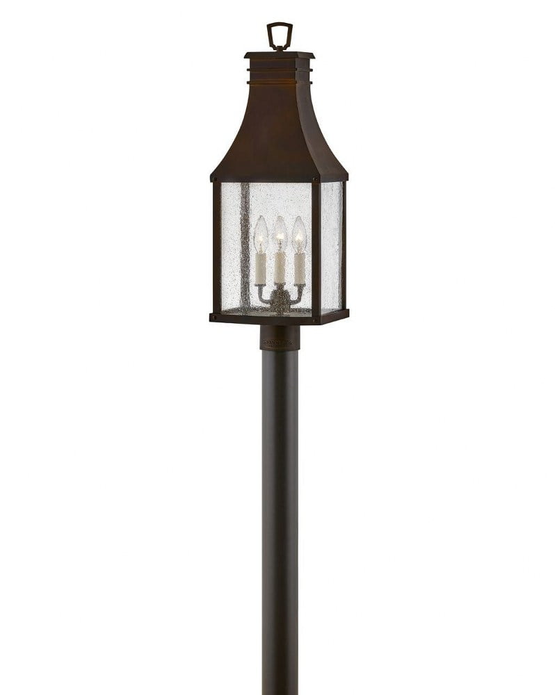 Hinkley Lighting - Beacon Hill - 3 Light Large Outdoor Post Top or Pier ...