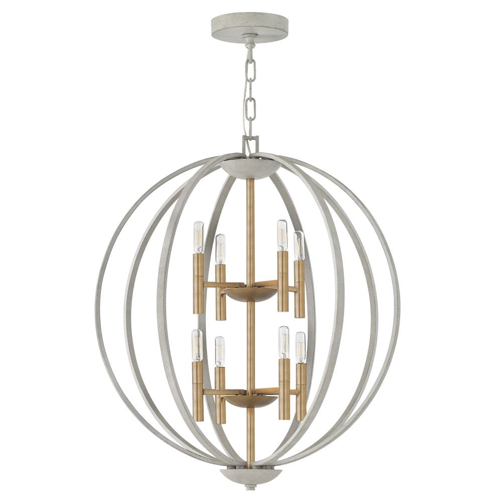 3468CG Hinkley Lighting Euclid - 8 Light Large 2-Tier Orb Foyer in ...
