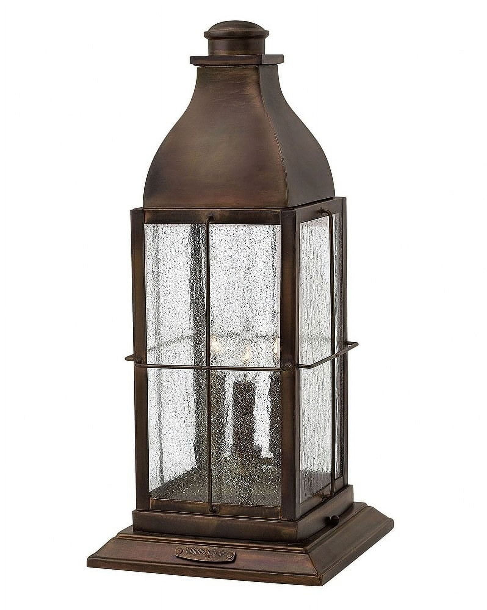 Hinkley Lighting - LED Pier Mount - Bingham - 3 Light Large Outdoor ...