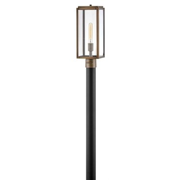 3-Light 85.43"in Matte Black Outdoor Post Light with Dusk to Dawn ...