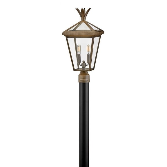 3-Light 85.43"in Matte Black Outdoor Post Light with Dusk to Dawn ...