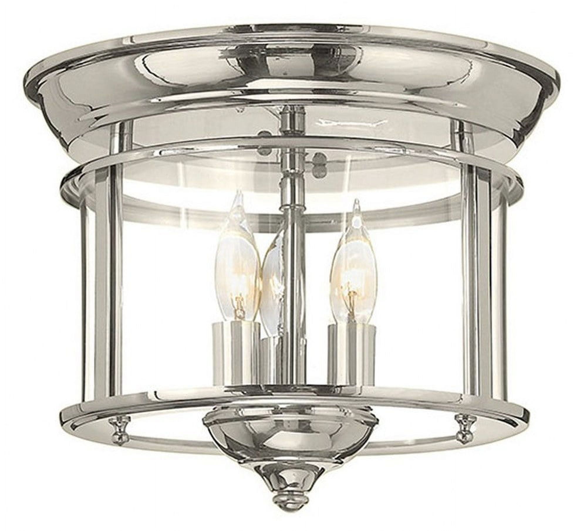 3473PN-Hinkley Lighting-Gentry - 3 Light Medium Flush Mount in ...