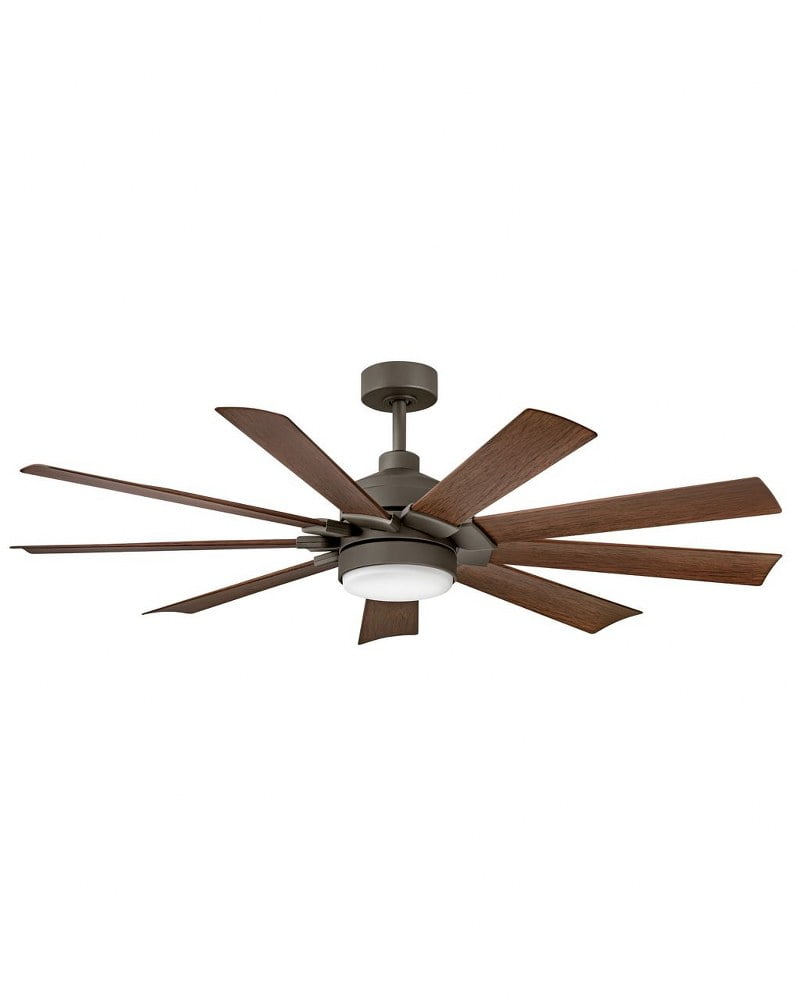 Hinkley Lighting - Turbine - 9 Blade Ceiling Fan with Light Kit In ...