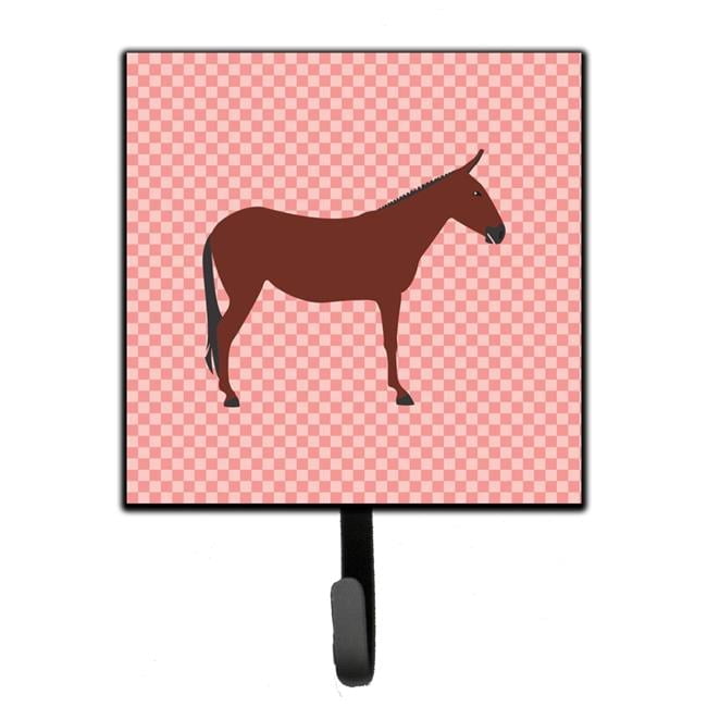 Hinny Horse Donkey Pink Check Leash or Key Holder - Pink Check - 4.25 x ...