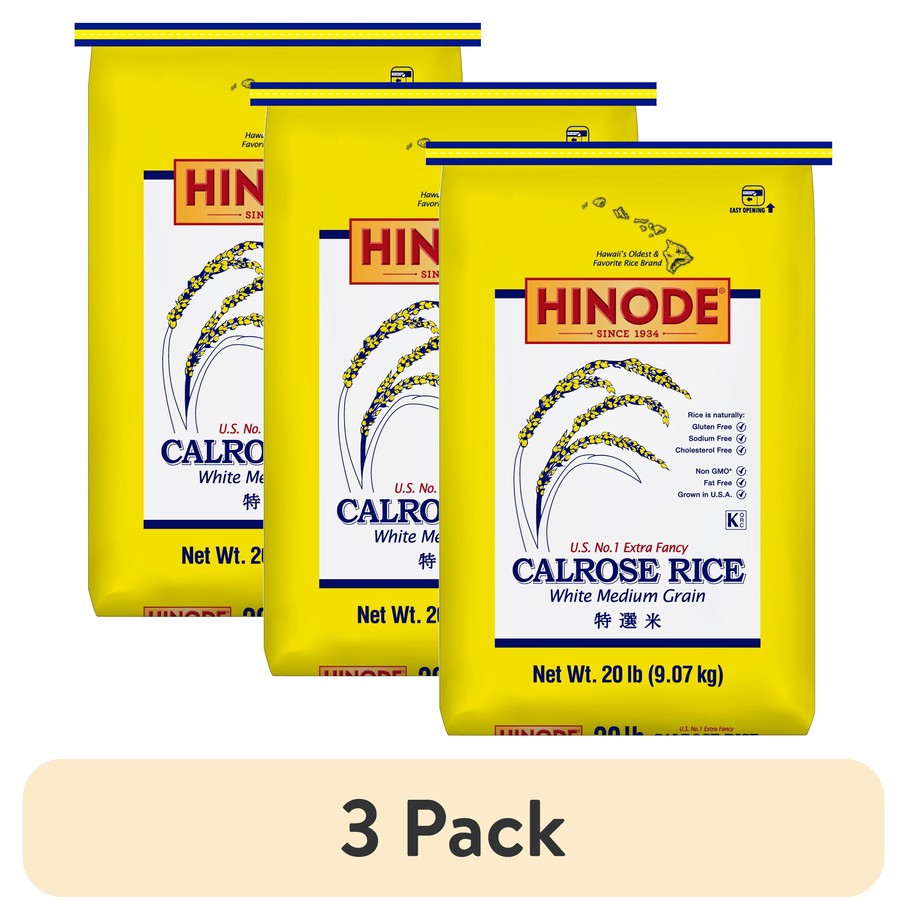 (3 pack) Hinode Calrose Rice, 20 lbs - Walmart.com