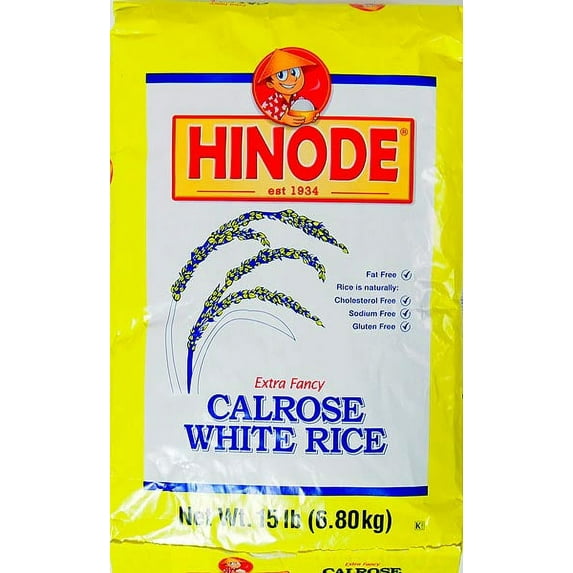 Hinode Hinide Calrose White Rice 15lb Bag - Walmart.com