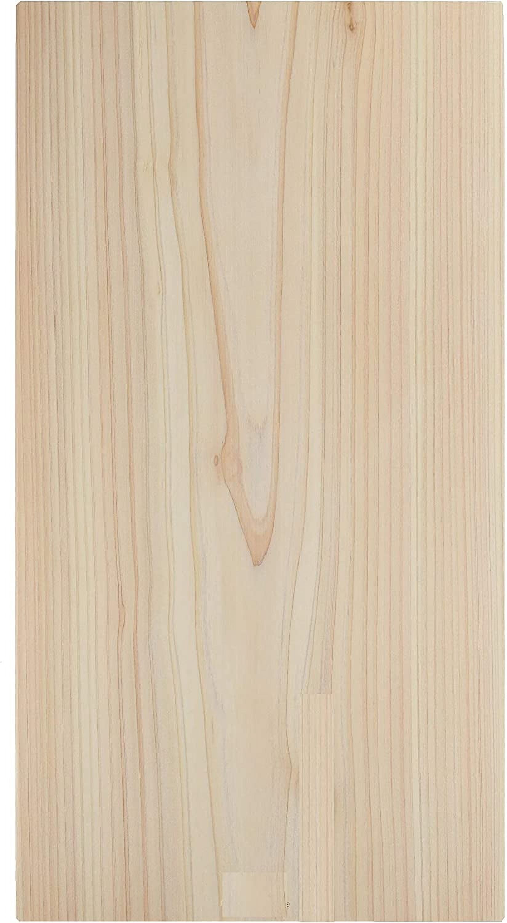 Hinoki Cypress Unfinished Wood Cutting Board Set, Reversible Chopping ...