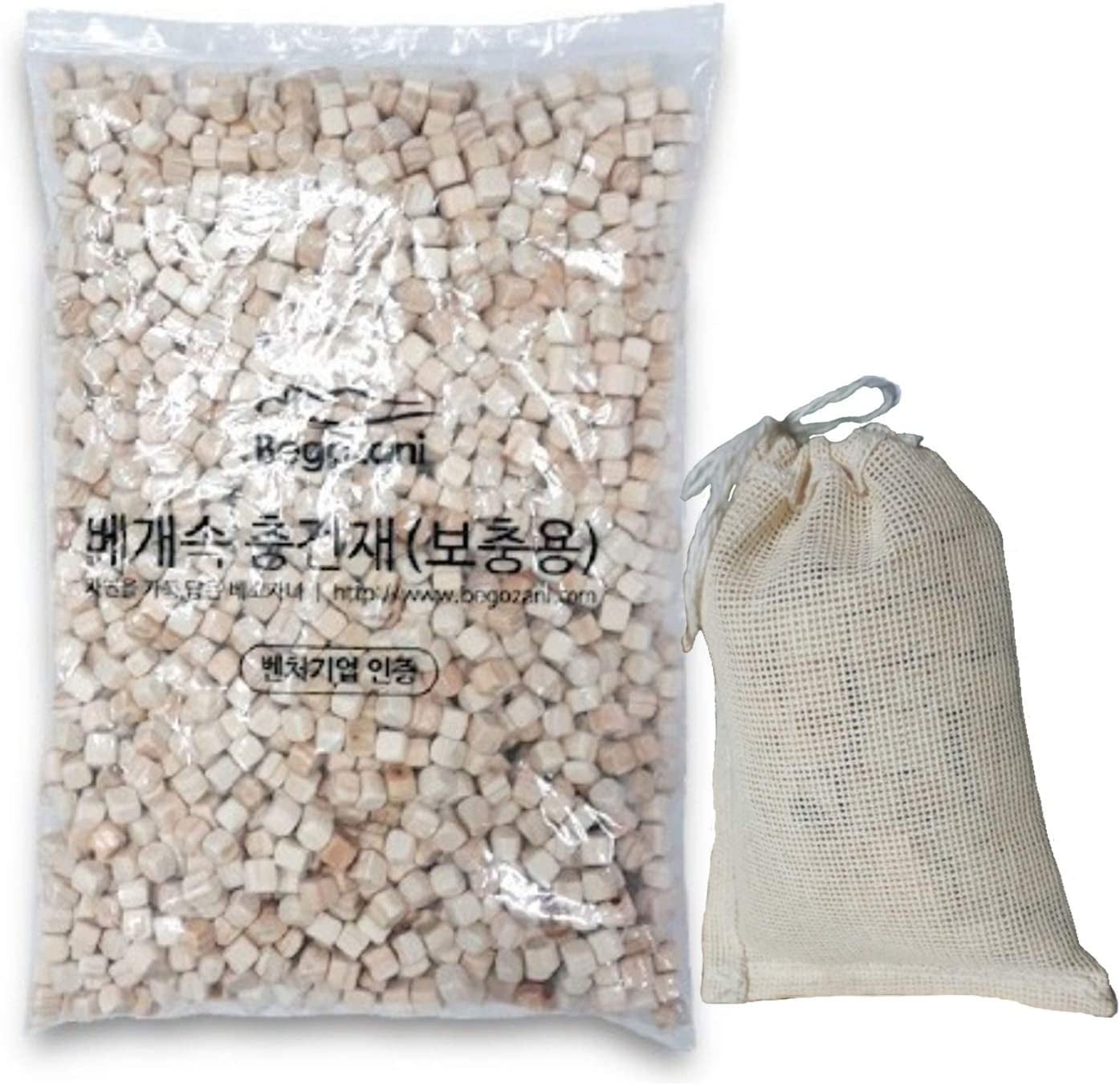 Hinoki Cypress Wood Cube Chips for Pillow Phytoncide 1.2kg 100% Korean ...