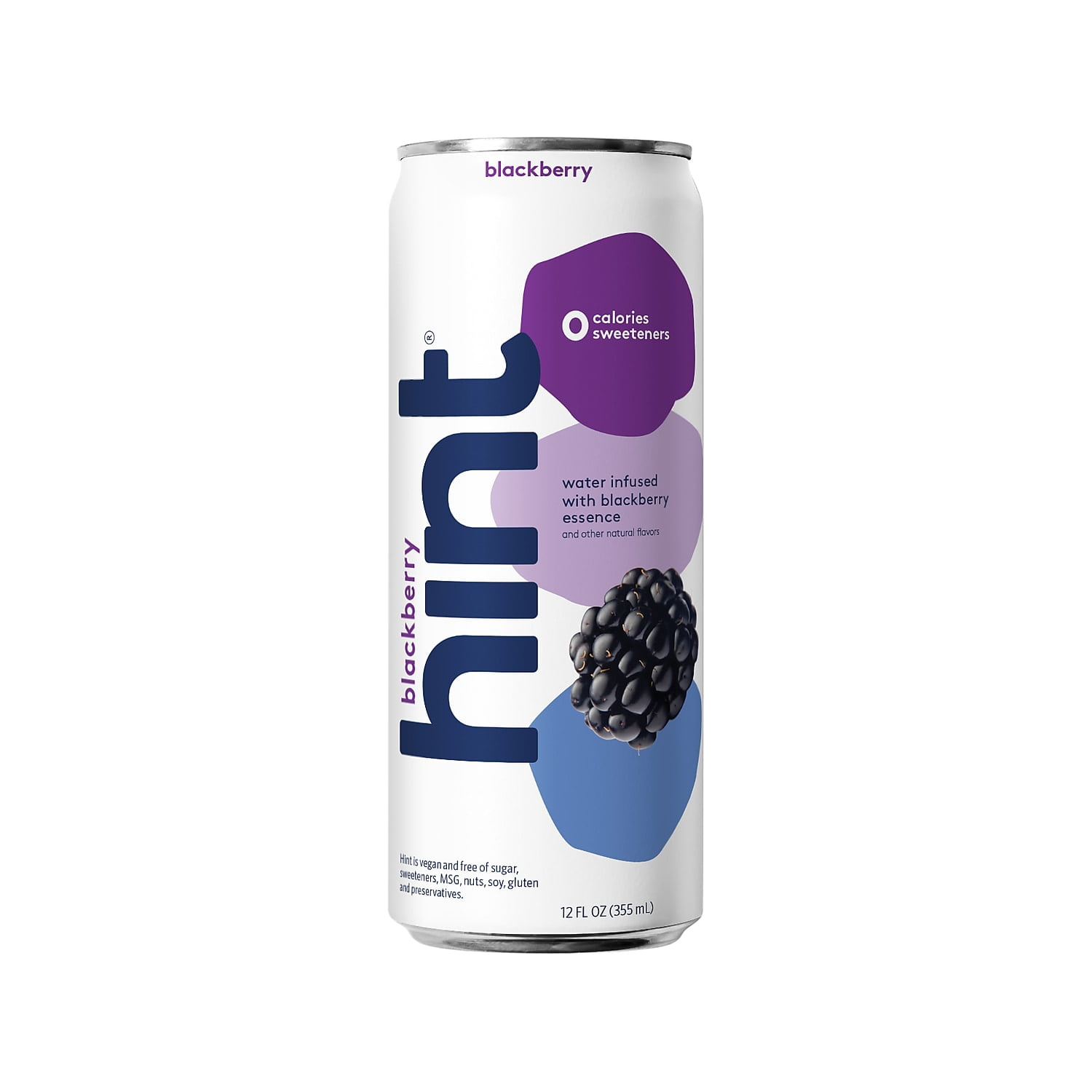 Hint Blackberry Flavored Purified Water 12 fl. oz. 24 Cans/Carton ...