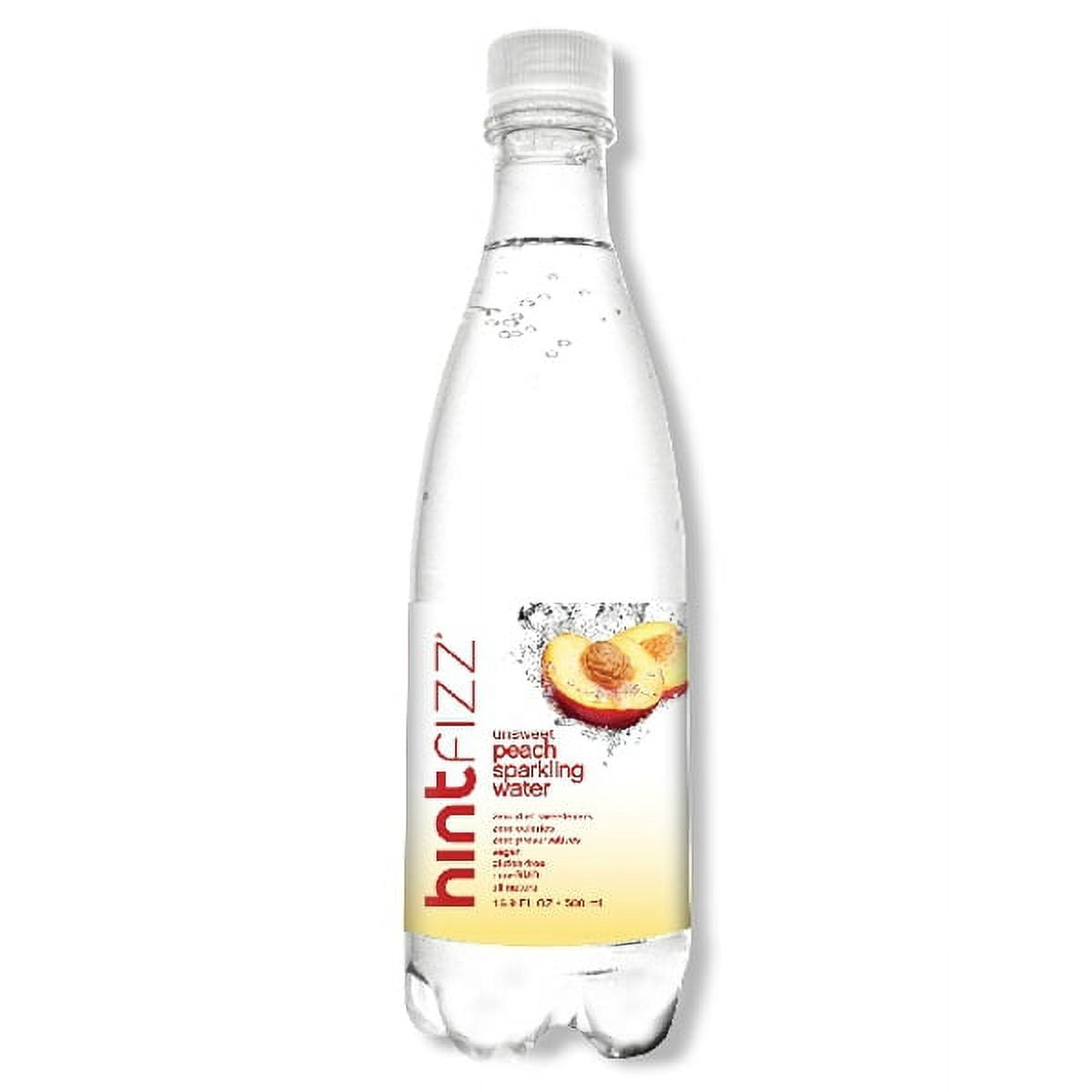 Hint Fizz Unsweet Peach Sparkling Essence Water 16 oz Plastic Bottles ...
