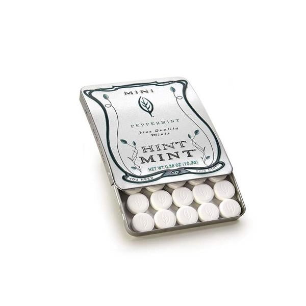 Hint Mint Sugar Free Mini Peppermint - 30 Mints 0.36oz (10.3g ...
