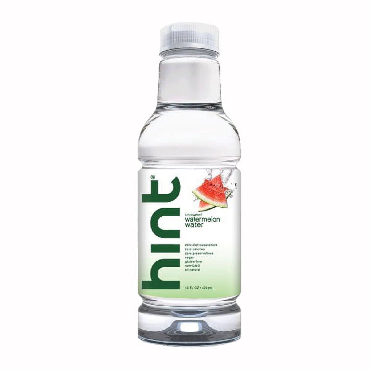 Hint Premium Watermelon Unsweetened Essence Water 16 oz Plastic Bottles ...