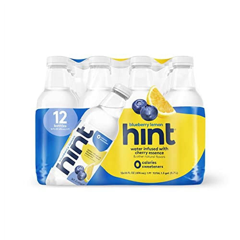 Hint Water Blueberry Lemon, Pure Water Infused with Blueberries ...