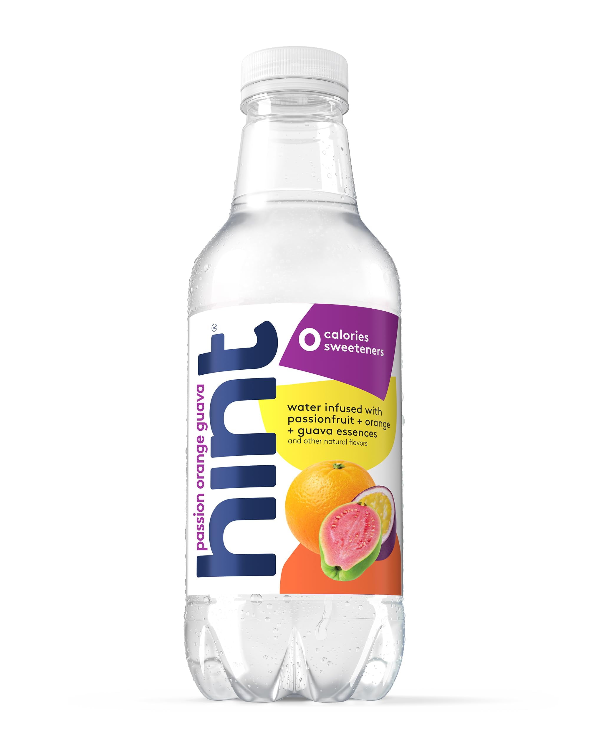 Hint Water Passionfruit, Orange, Guava (Pack Of 12) 16 Oz Bottles ...