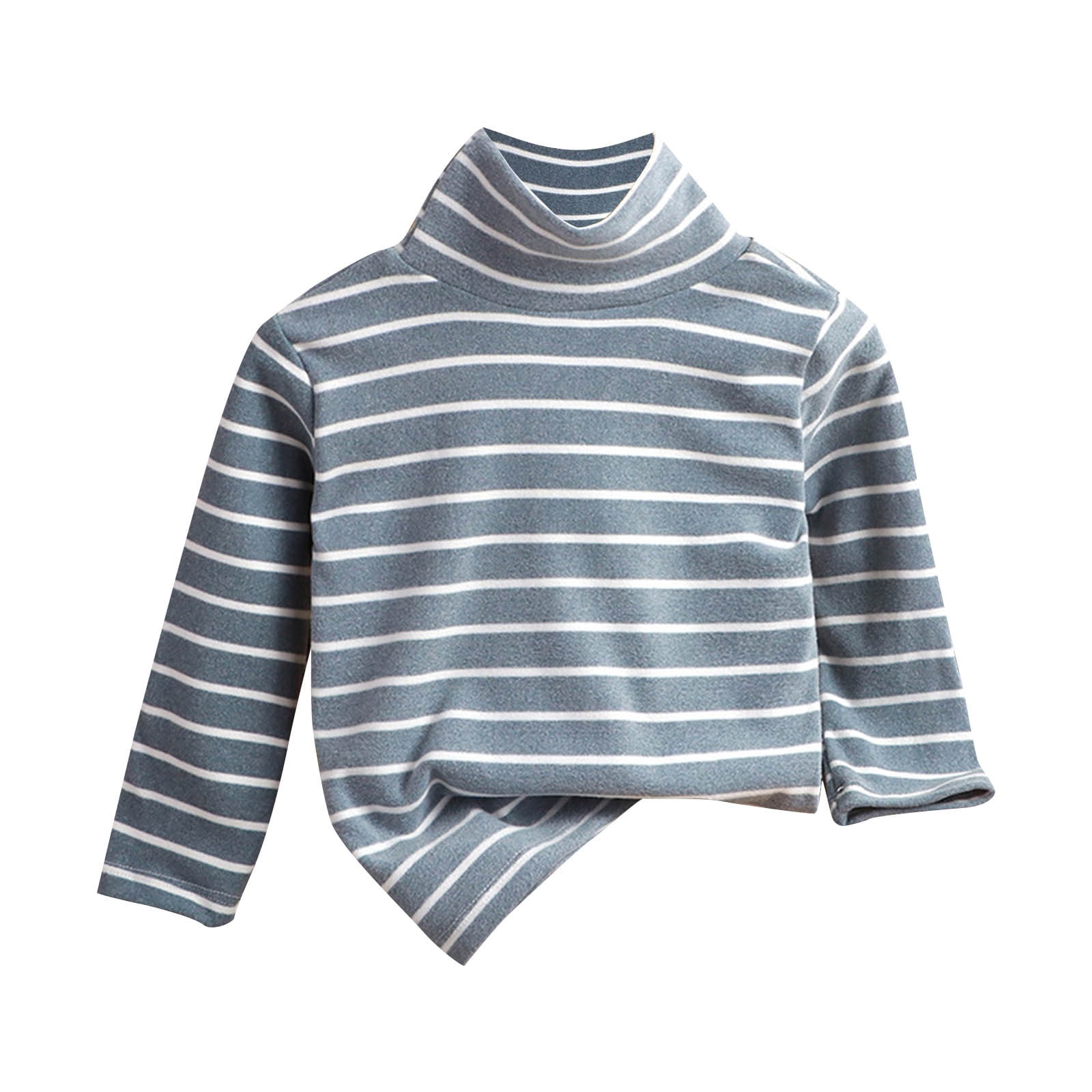 Hinvhai Little Boys Girls thermal Tops Kids Winter Undershirt Stripe ...