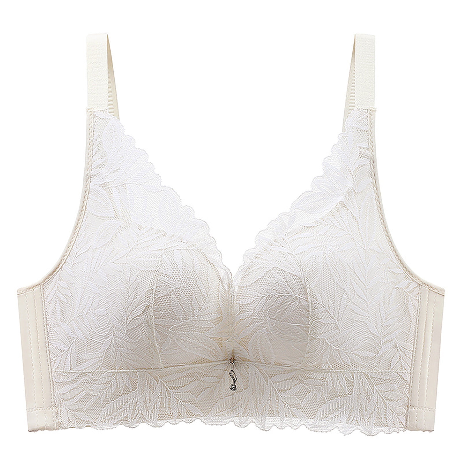 Hinvhai Womens Bras Fashion Lace Embroidered Adjustable Underwear ...