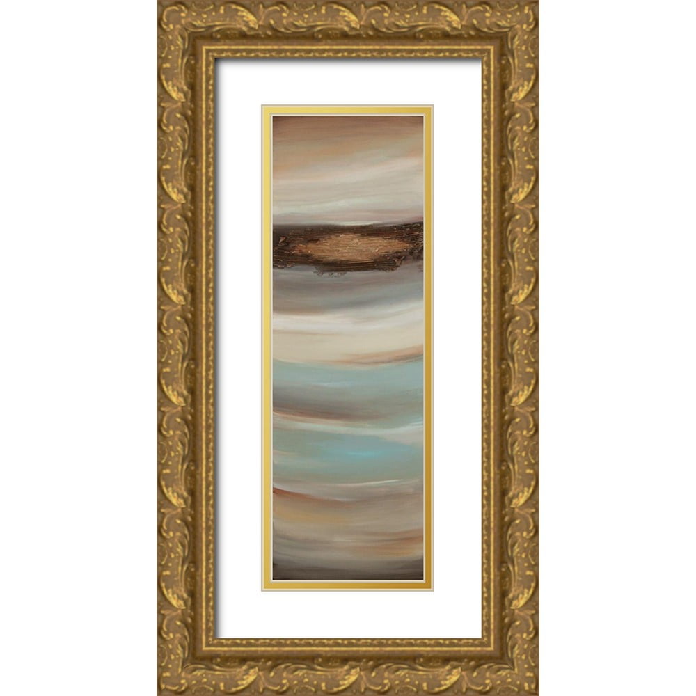 Hinz 9x18 Gold Ornate Wood Framed with Double Matting Museum Art Print ...