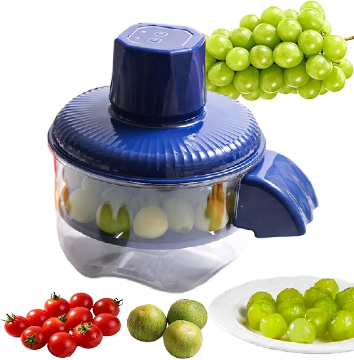 Hinzonek Electric Automatic Grape Peeling Machine,USB-C Charging,One ...
