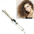 Hinzonek 9mm Professional Curling Iron - Ceramic Tourmaline Wand for All Hair Types - Walmart.com