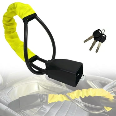 Hyper Tough Anti-Theft Steering Wheel Lock, Red, Black, Model 7867 ...