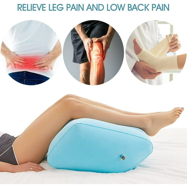 Hinzonek Leg Elevation Pillow Wedge - Inflatable Lifter Rest Pillow Bed ...